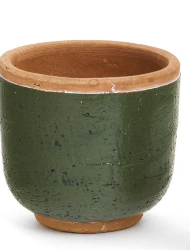 5.5" Dark Green Terracotta Planter – Anna's Garden, Home & Wellness